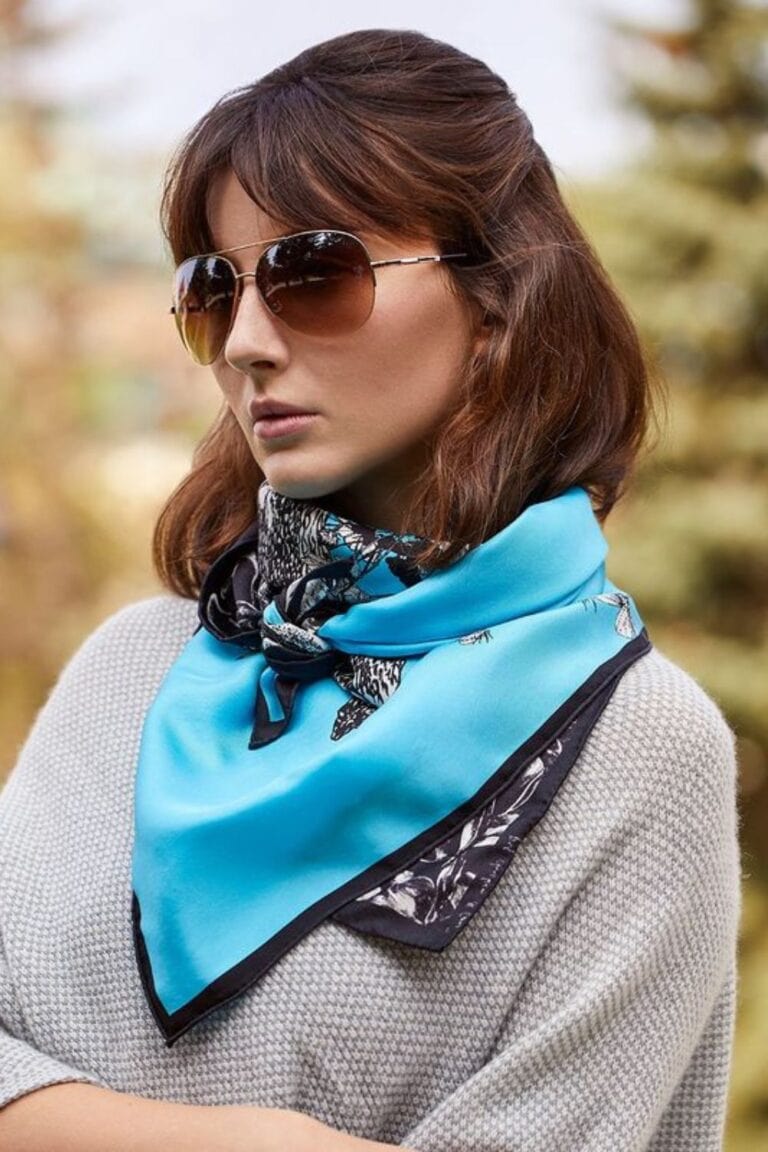 15 Ways to Style A Silk Scarf With Your Outfits To Look Chic