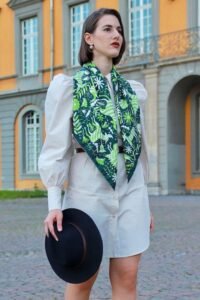 15 Ways to Style A Silk Scarf With Your Outfits To Look Chic - Pink ...